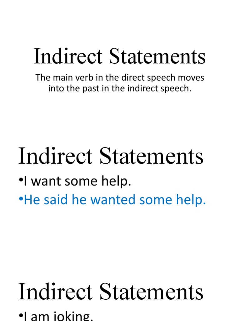 Direct Statements | PDF | Language Arts & Discipline
