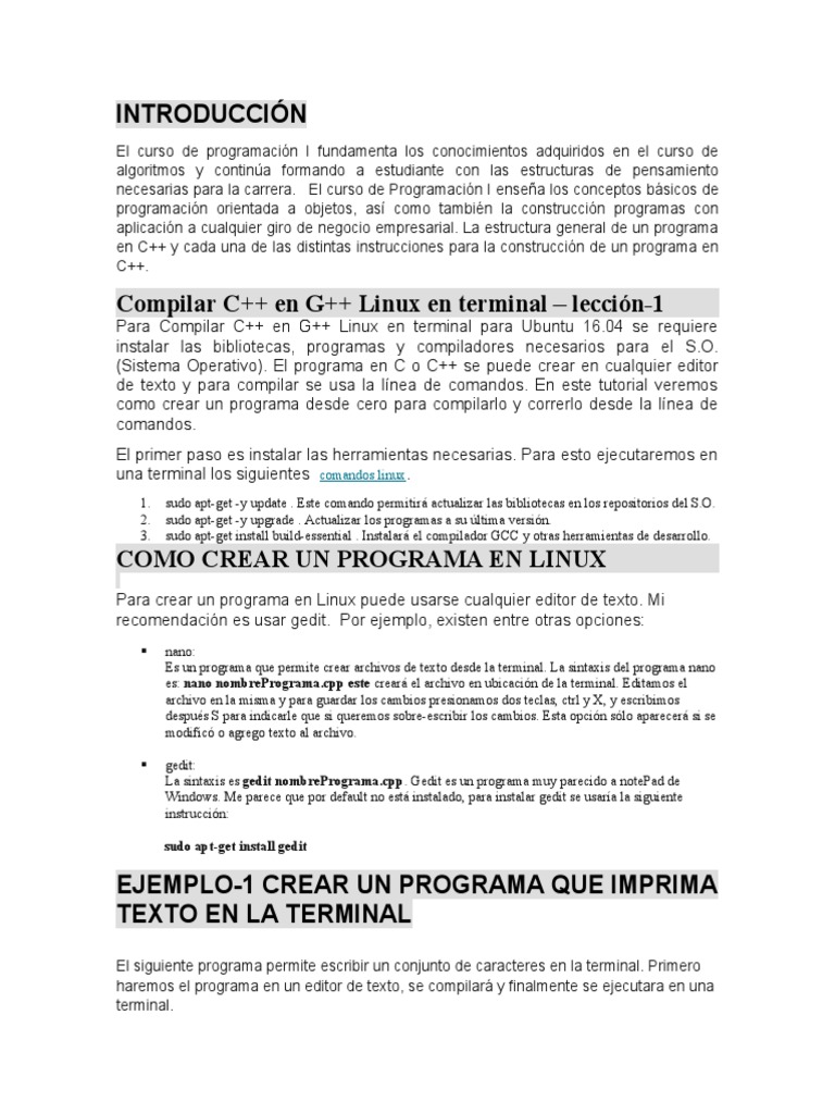 MÓDULO 1 A - Introducción y Aplicación Del Lenguaje C++ | PDF | C ...