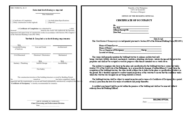 Certificate of Occupancy Issuance Guide | PDF | Building Code | Fire Safety