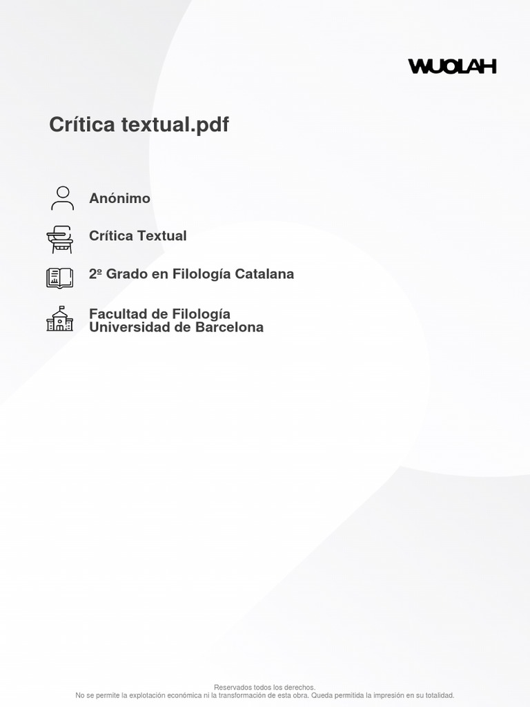 Crítica Textual | PDF