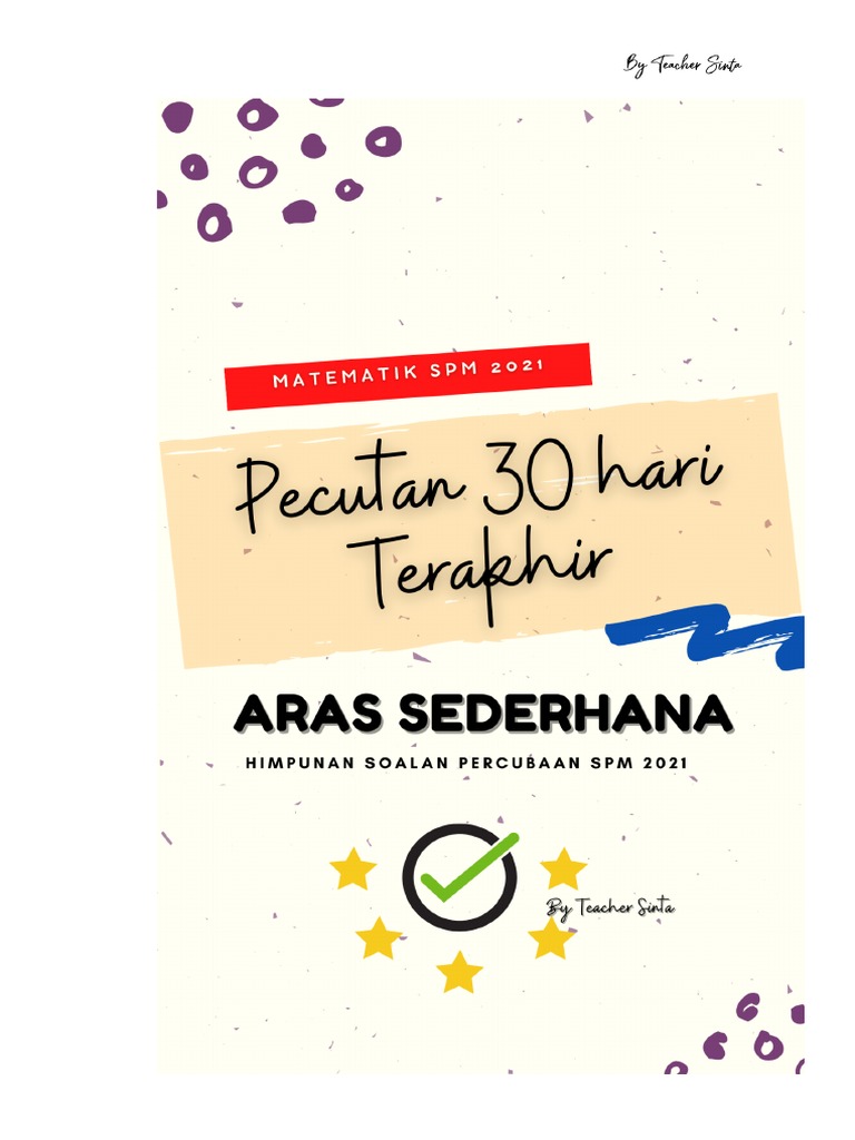Soalan Aras Sederhana Tcher Sinta | PDF