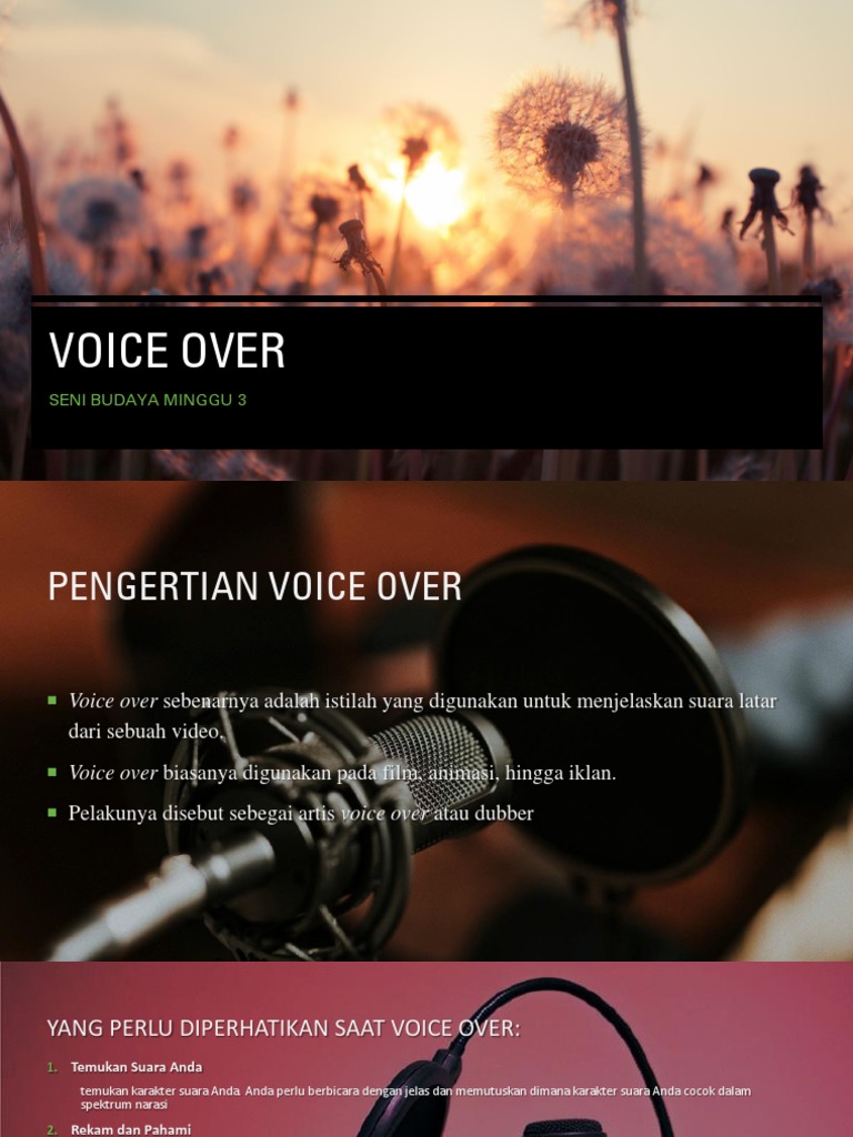 Tips Voice Over untuk Pemula | PDF