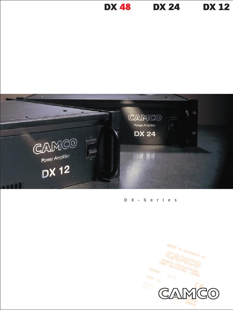 Camco DX Broch | PDF | Amplifier | Loudspeaker