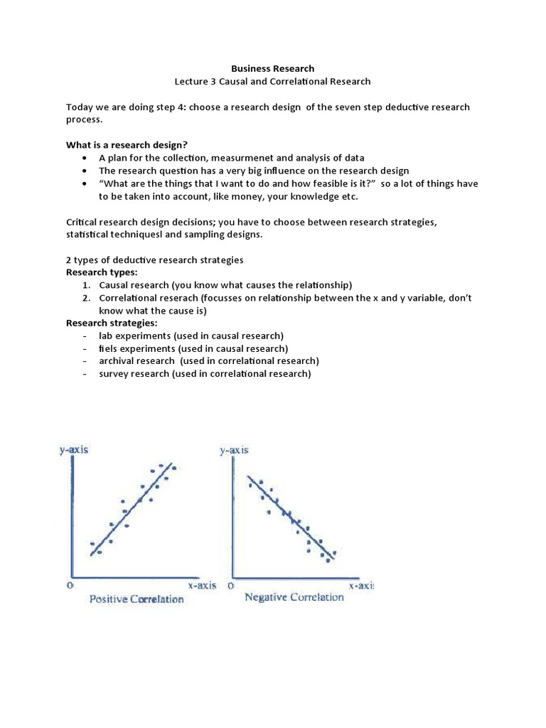 Causal vs. Correlational Research Design | PDF | Experiment | Causality