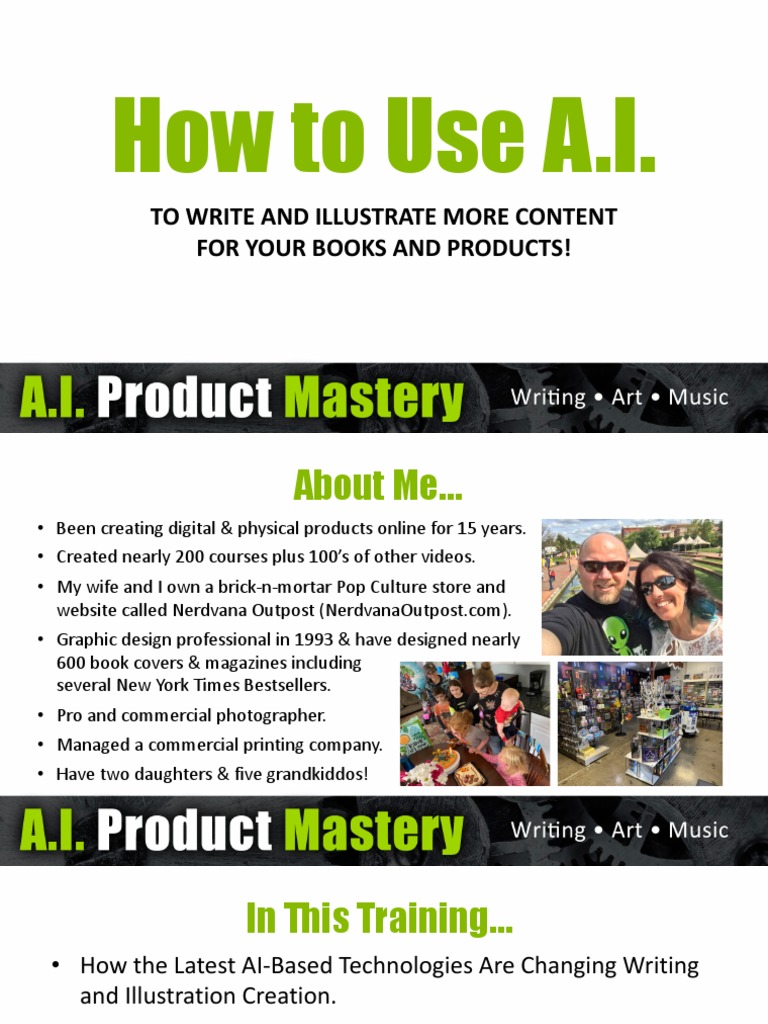 How To Use A.I.: To Write and Illustrate More Content For Your Books ...