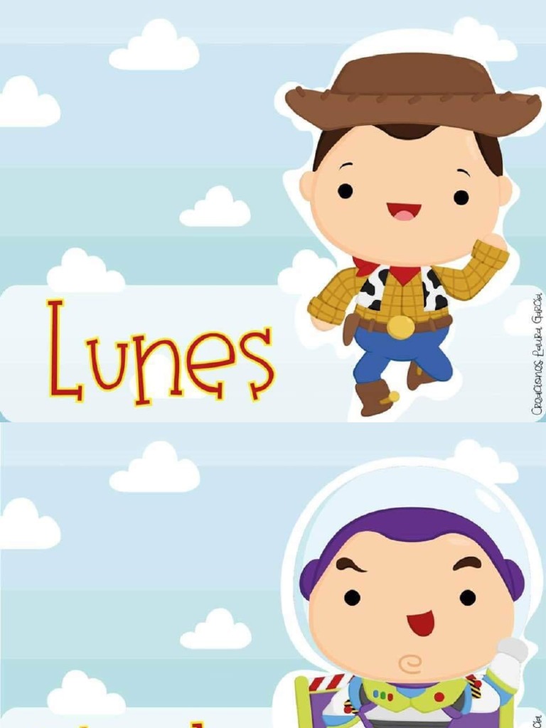 Días de La Semana TOY STORY DAXA | PDF