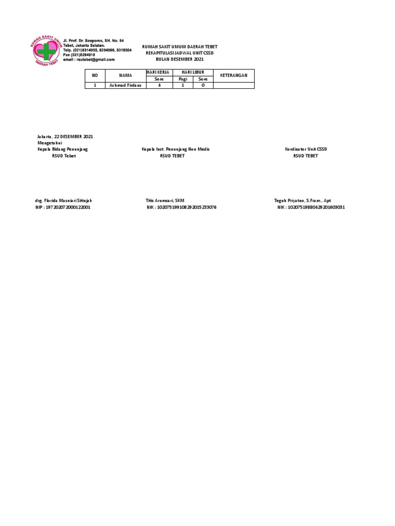 Jadwal CSSD 2022 | PDF