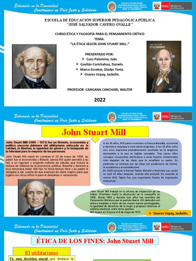 John Stuart Mill | PDF | Utilitarismo | John Stuart Mill