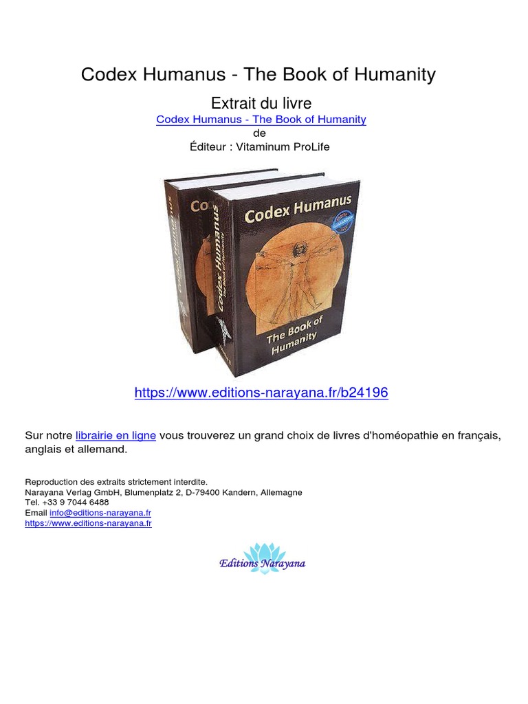 Codex Humanus The Book of Humanity.24196 | PDF | Vitamin C | Radical ...