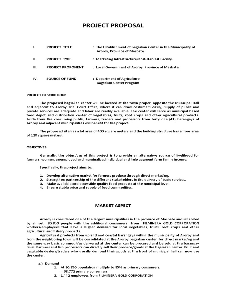 Project Proposal: Project Title Projcet Type Project Proponent Source ...