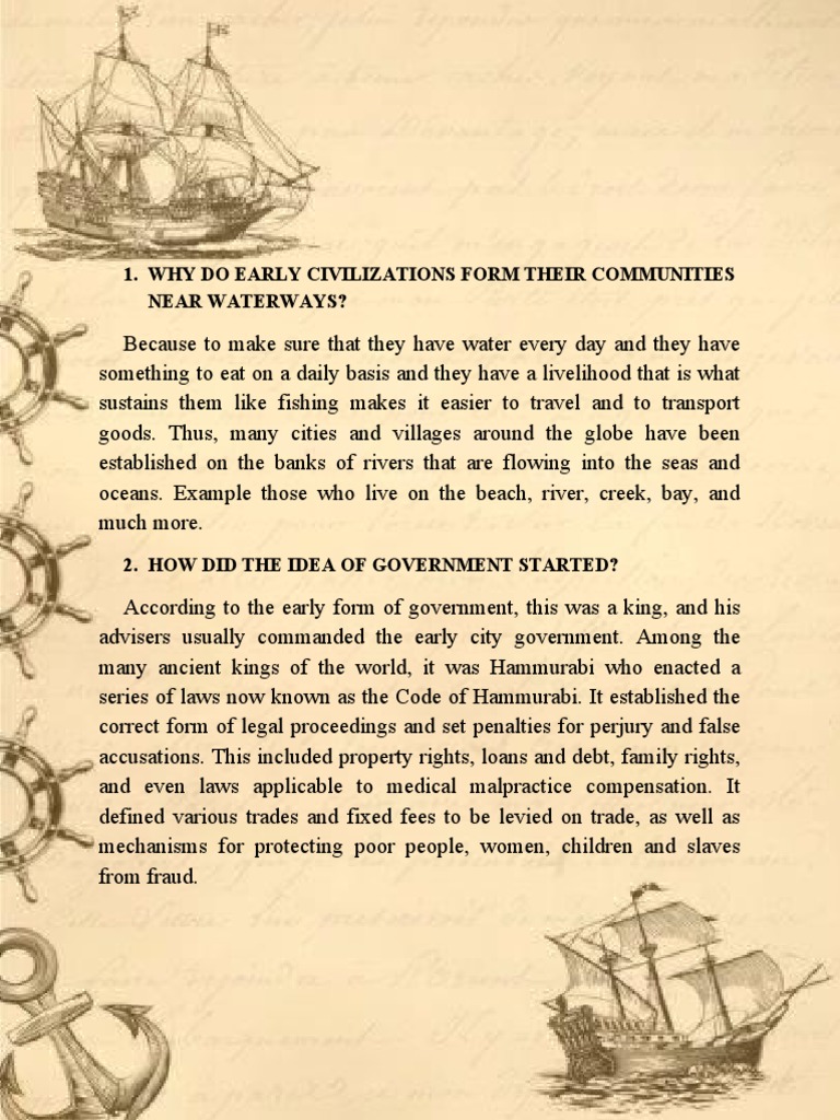 Lesson 3-Early Civilization and The Rise of The State | PDF | Politics ...