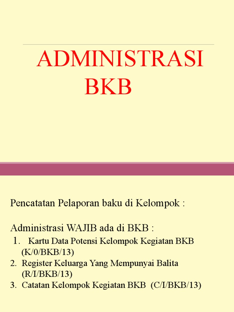 Adm. BKB & Pengisian KKA | PDF