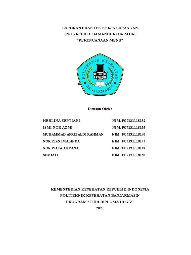 Laporan Perencanaan Menu Fix | PDF
