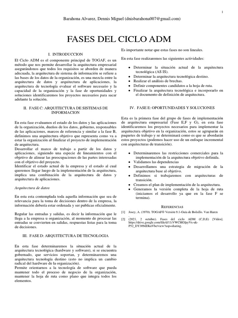 Fases Del Ciclo Adm C, D, e | PDF | Ingeniería de software | Gestión de ...