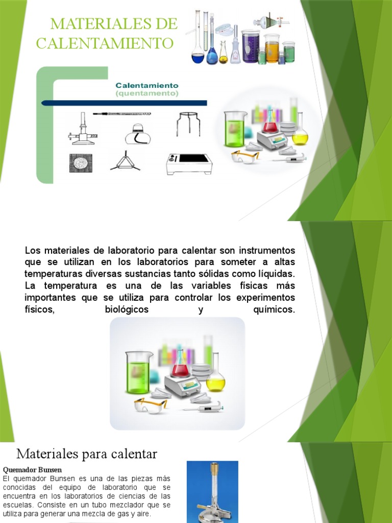 Materiales de Calentamiento | PDF | Química