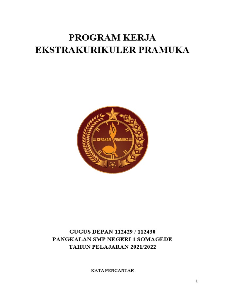 Program Kerja Pramuka 2020-2021 | PDF