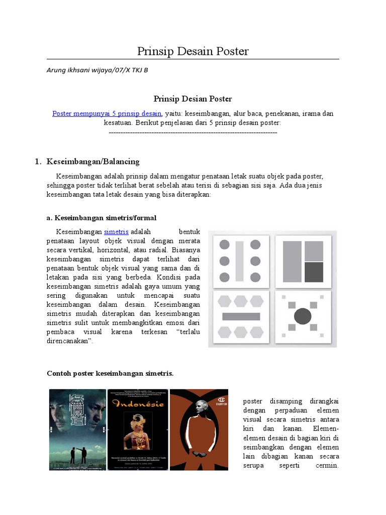 Prinsip Desain Poster | PDF