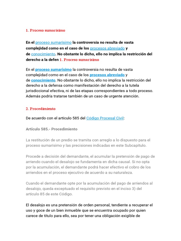 El Desalojo | PDF | Ley procesal | Gobierno