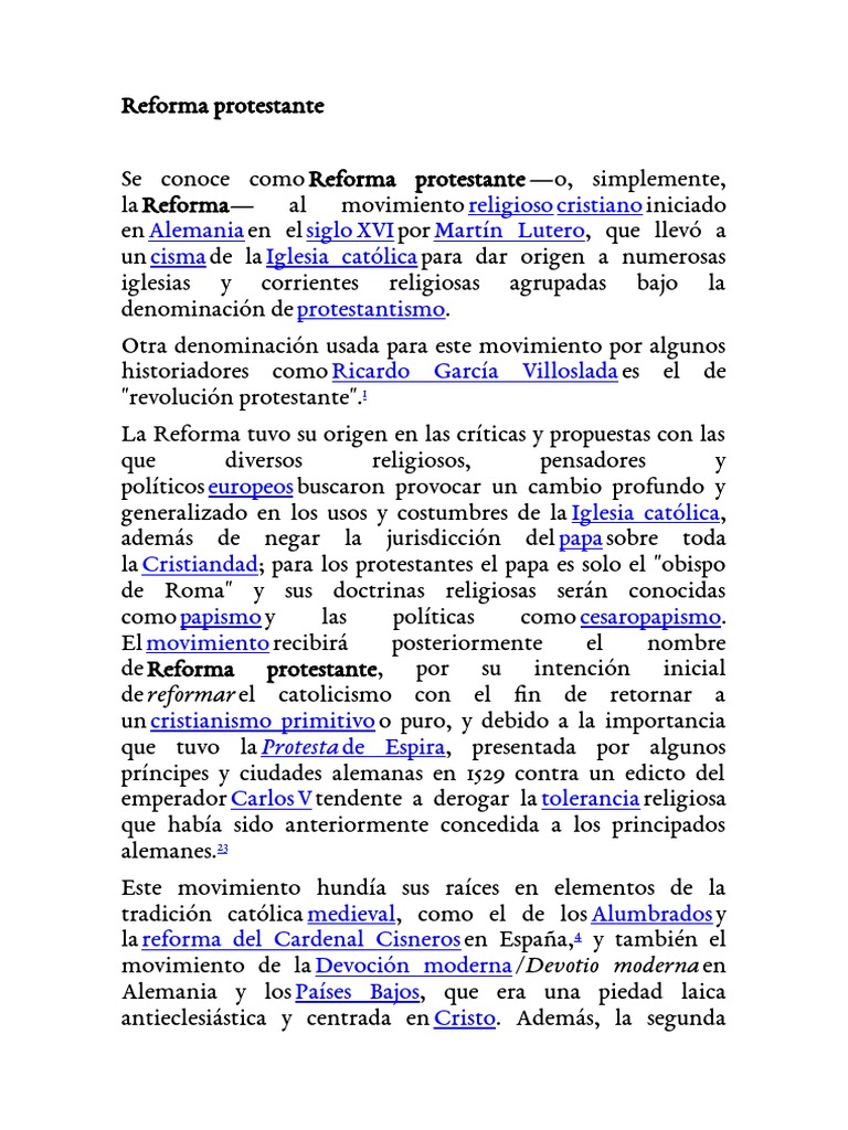 La Reforma, Revuelta Suiza y Los Anabaptistas | PDF | Martin Luther ...