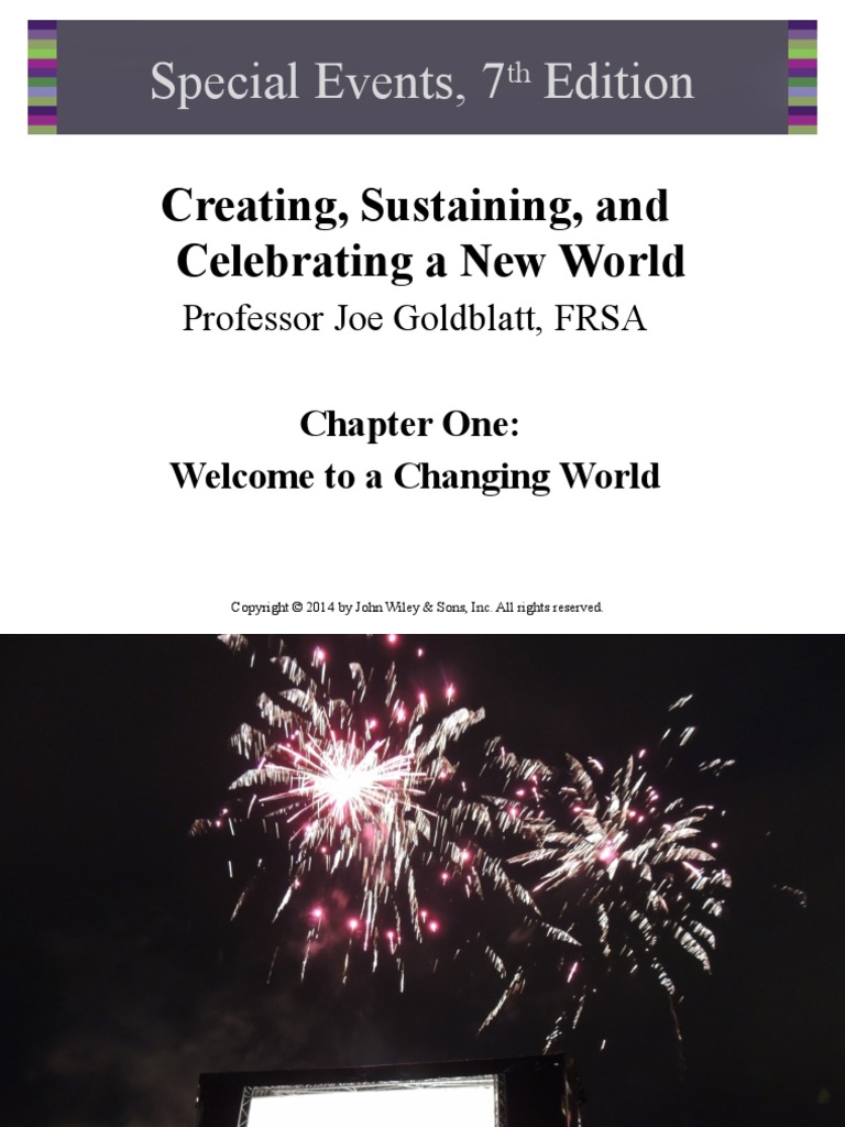 Special Events, 7 Edition: Creating, Sustaining, and Celebrating A New ...