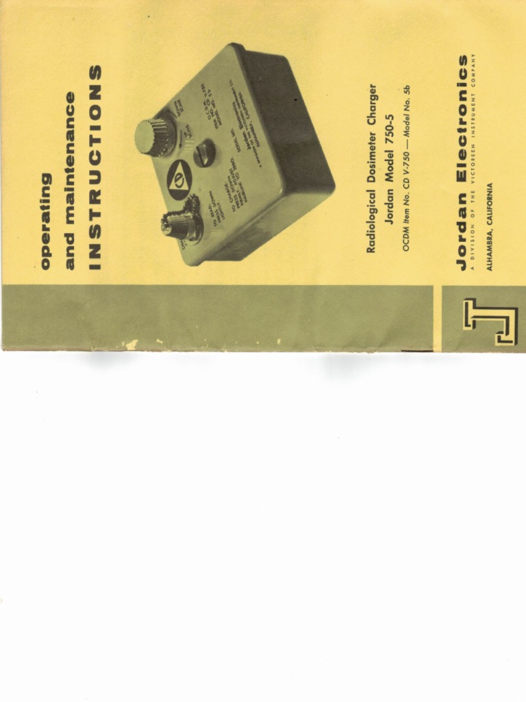 CDV-750-5 Manual | PDF