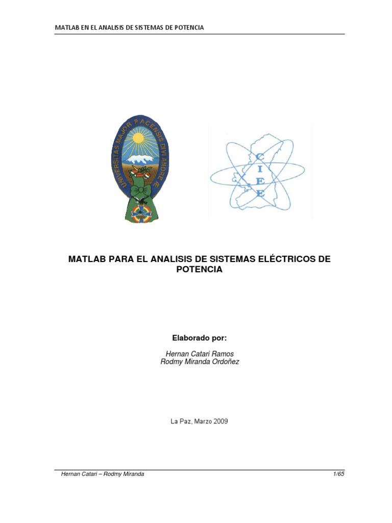 Guia Curso Matlab Pdf Matriz Matemáticas Generador Eléctrico