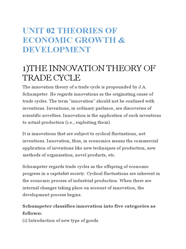 Unit 02 Theories of Economic Growth | PDF | Social Inequality ...