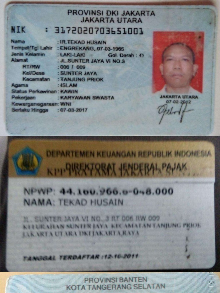 KTP Dan NPWP Pengurus | PDF