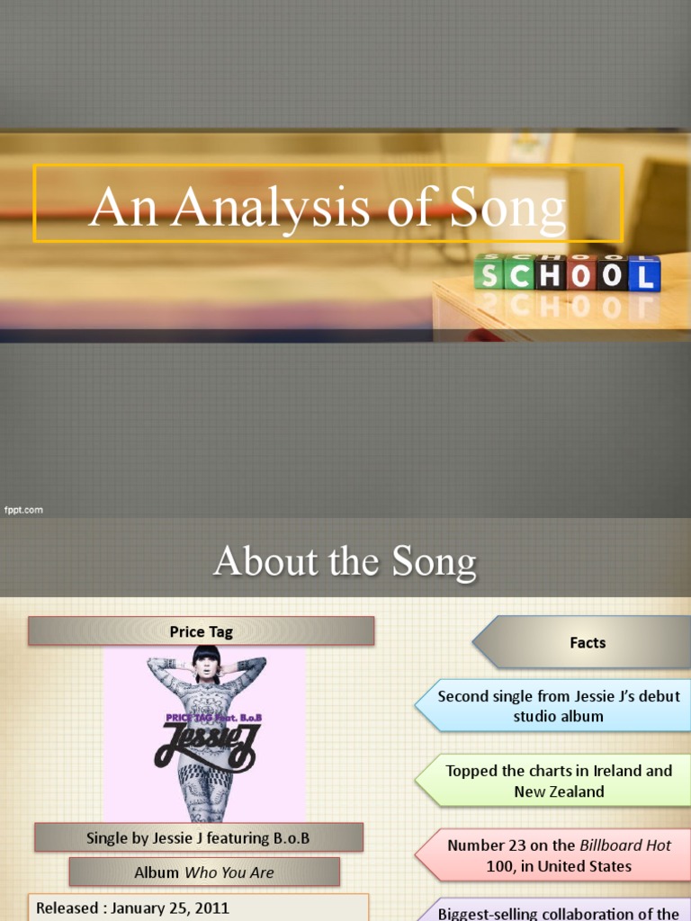 An Analysis of The Song Price Tag | PDF | Recorded Music | Popular Music