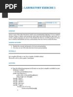 EXERCISE 1: What Is The Result From The Array? Program | PDF | Array ...
