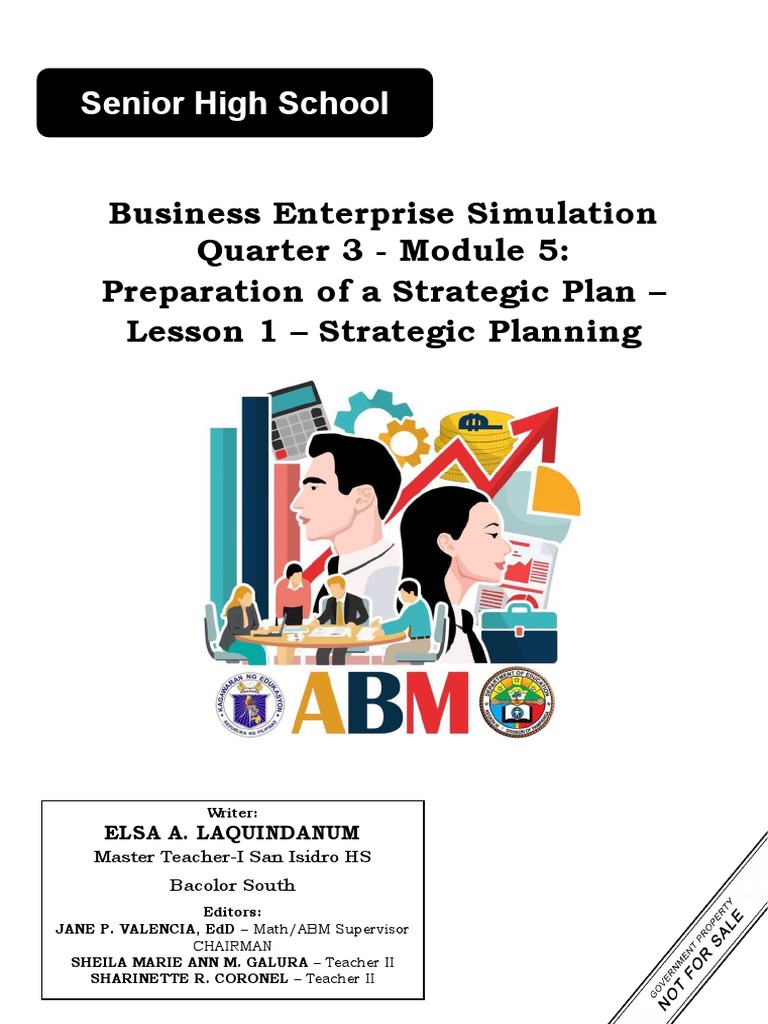 ADM BES Module 5 Lesson 1 Strategic Plan | PDF | Strategic Planning | Swot Analysis