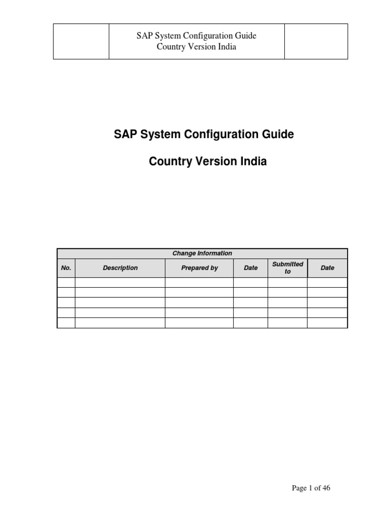 Sap Cin Configuration Guide 578fc234c1ff1 | PDF | Invoice | Excise