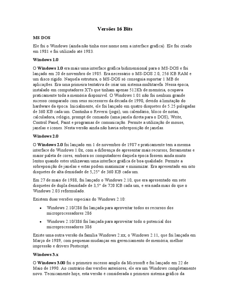Windows e Suas Versões | PDF | Microsoft Windows | Windows Server 2008 Windows e Suas Versões | PDF | Microsoft Windows | Windows Server 2008