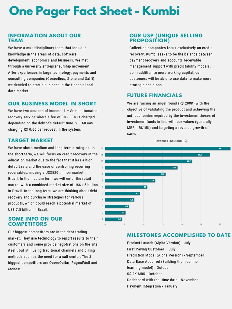 One Pager Fact Sheet | PDF | Economies | Business