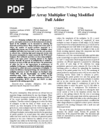Design of Modified Low Power Booth Multiplier | PDF