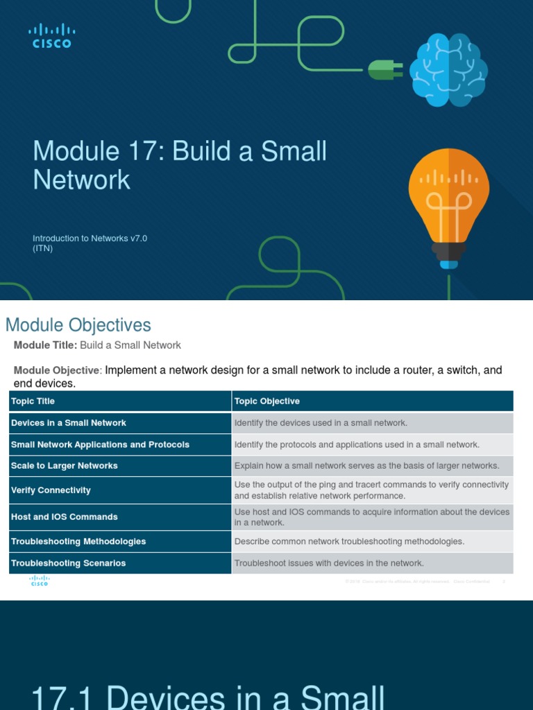 Module 17 - Build A Small Network | PDF | Computer Network | Ip Address