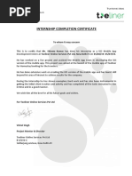 Internship Certificate Template | PDF