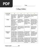 Visual Arts Rubric | PDF | Career & Growth