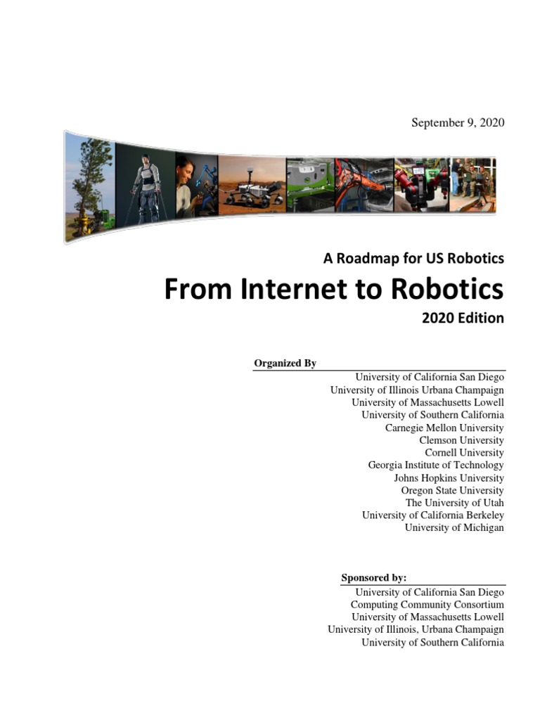 From Internet To Robotics: A Roadmap For US Robotics | PDF | Robotics ...