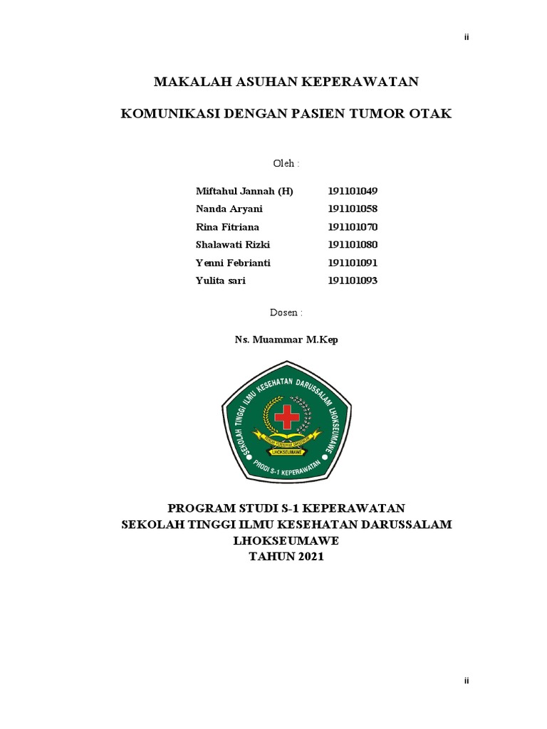 MAKALAH Tumor Otak | PDF
