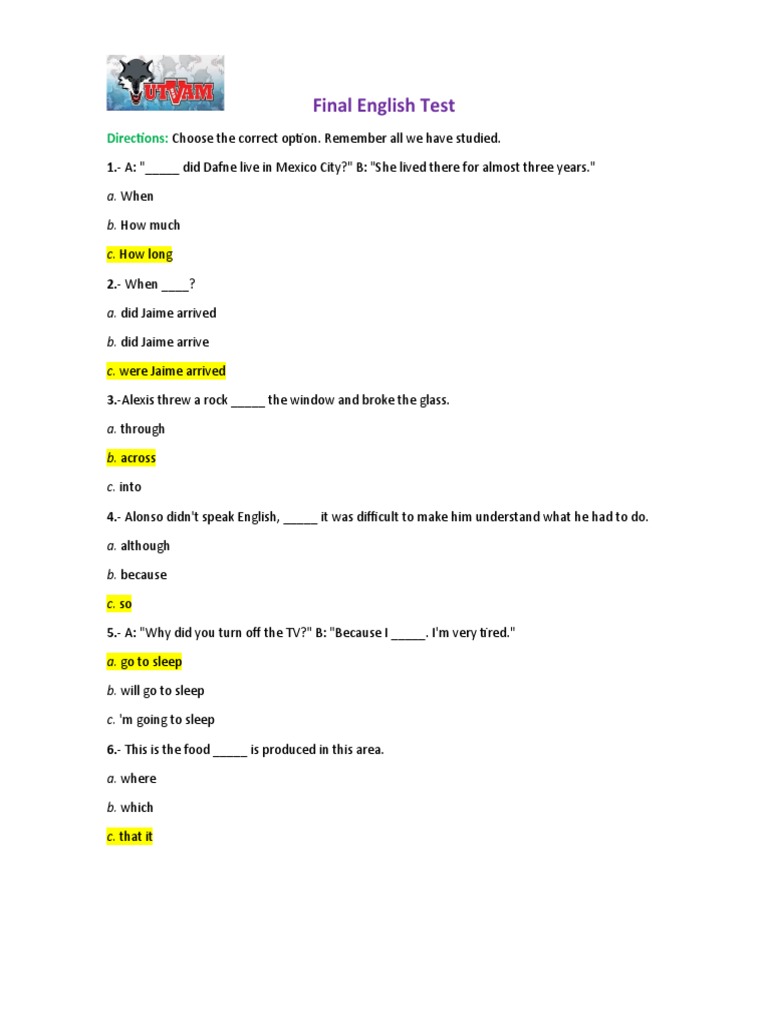 Final English Test Sept - Dic 2021 07 | PDF | Black Friday (Shopping)