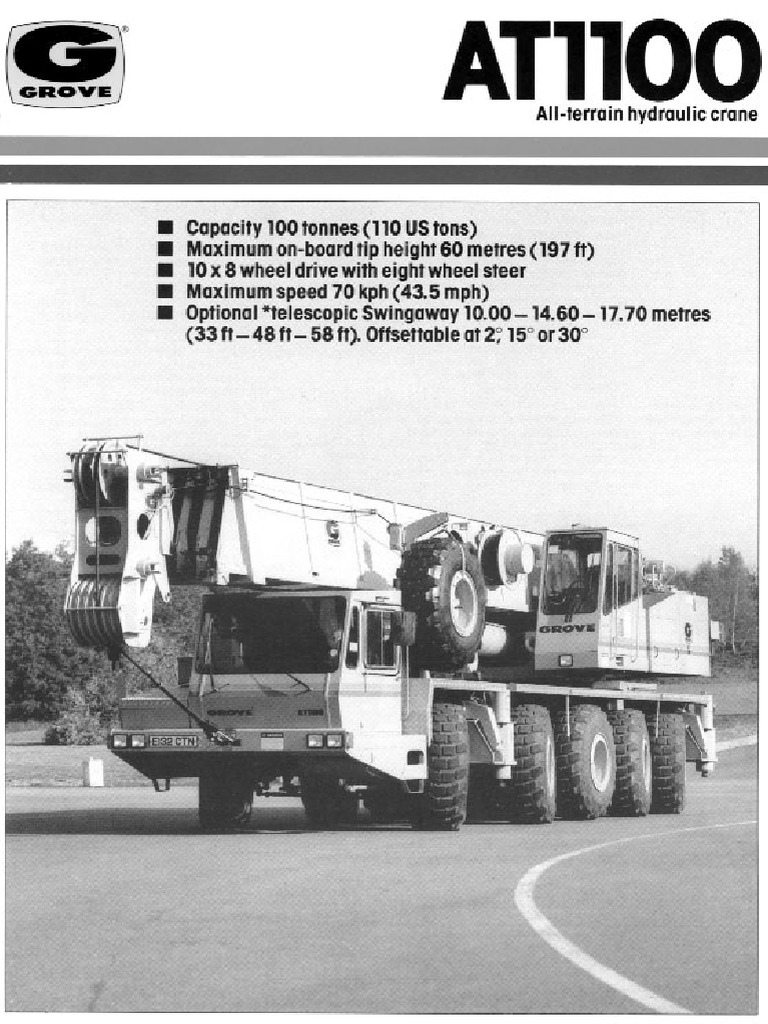Grove AT1100 Spec | PDF