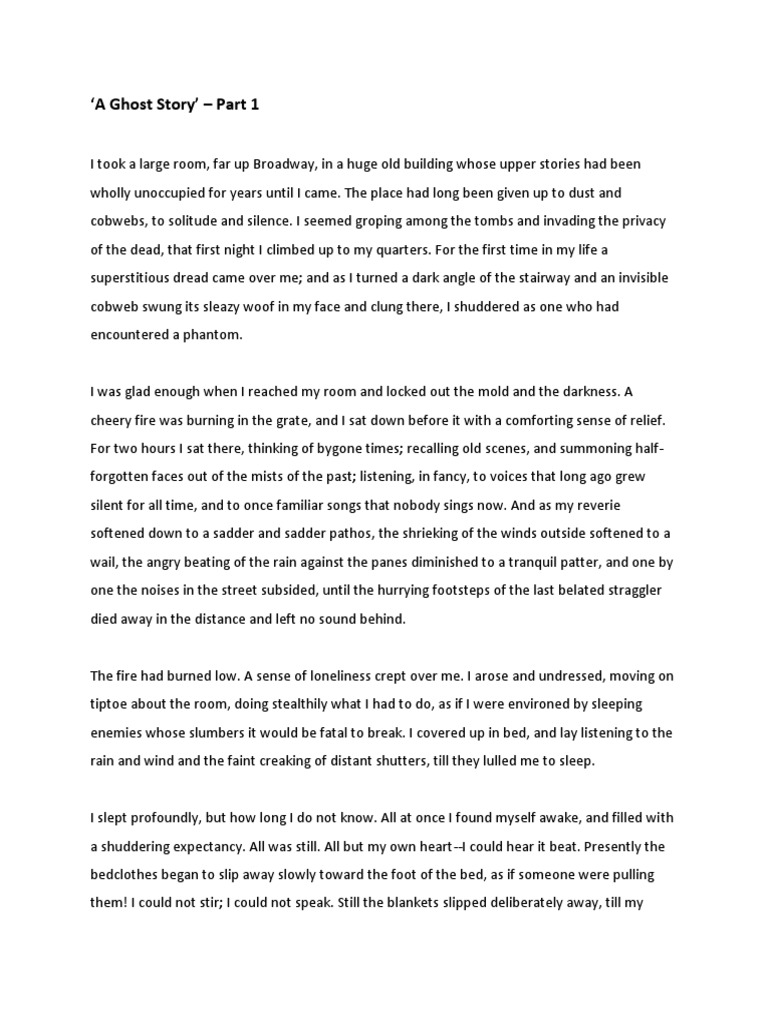 A Ghost Story - Part 1 | PDF