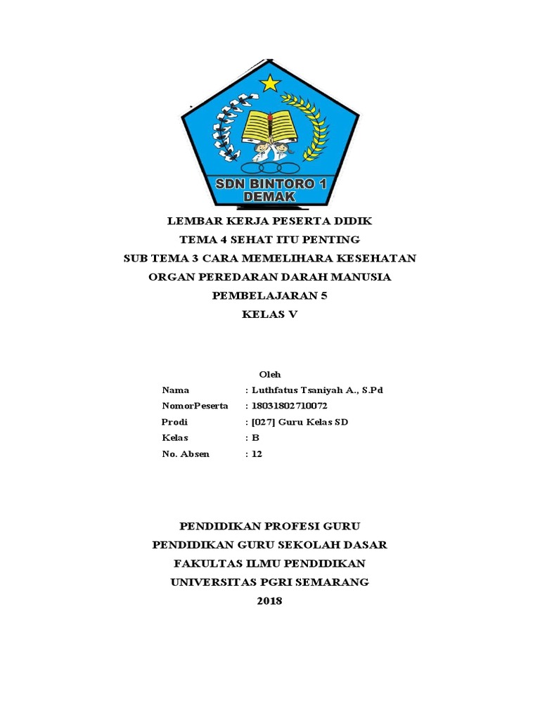 LKPD KL 5 Tema 4 Subtema 3 PB 5 Bu Umi | PDF