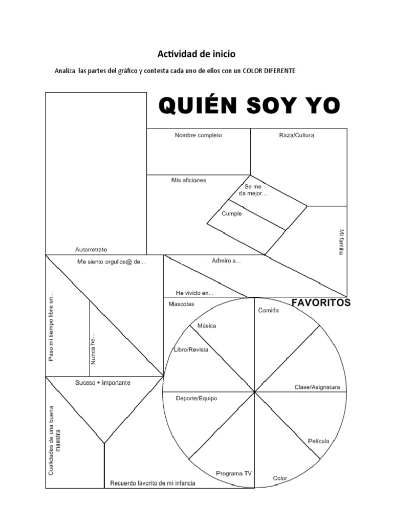 Actividad QUIEN SOY | PDF