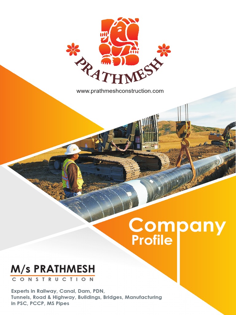 Ms Prathmesh Construction Profile | PDF | Dam | Irrigation