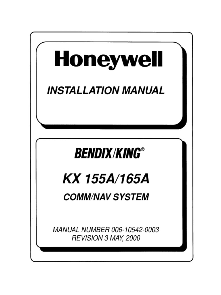 KX 155A/165A: Installation Manual | Download Free PDF | Electricity ...