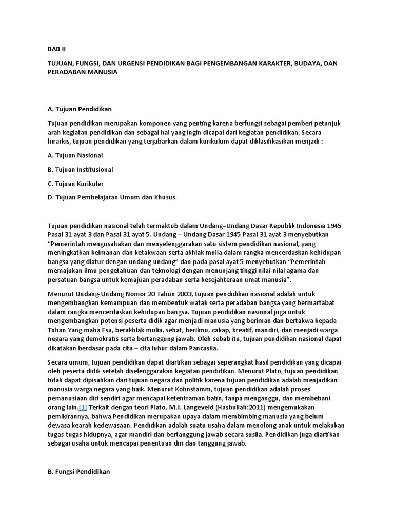 Fungsi Pendidikan Menurut David Popenoe | PDF
