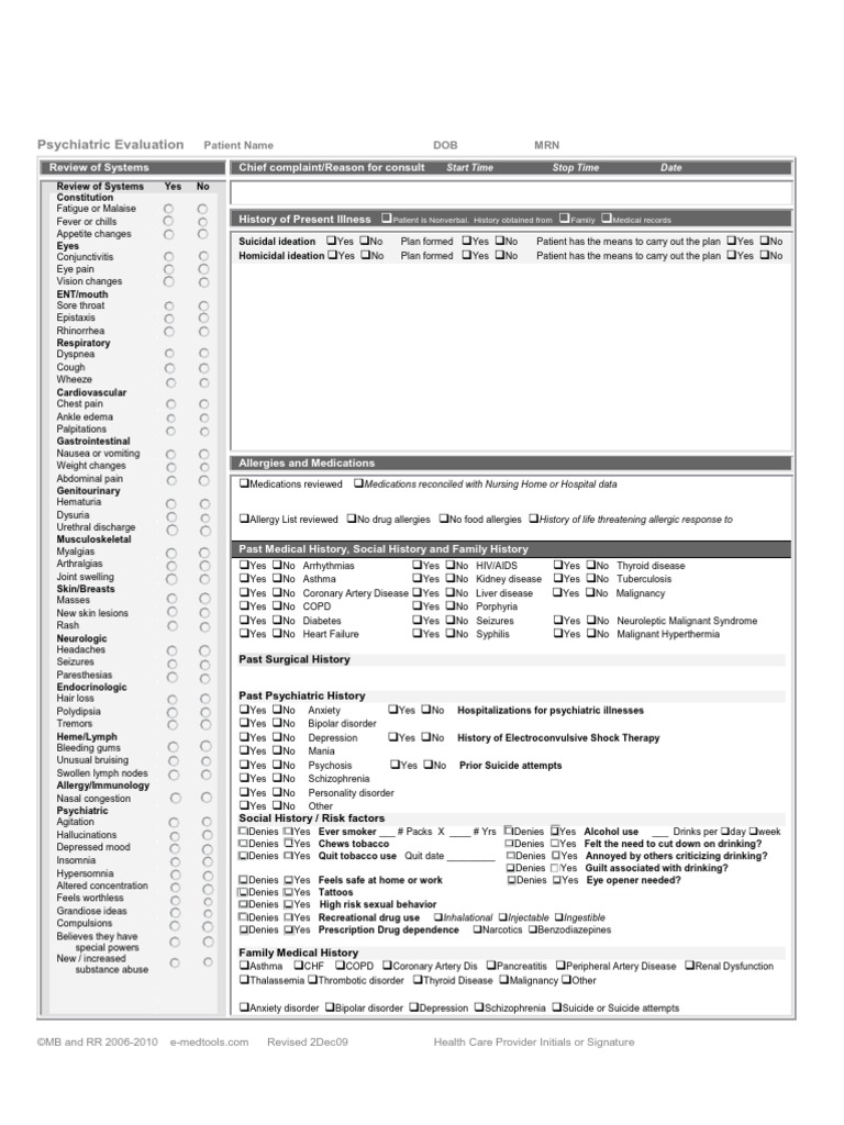 Psychiatry Evaluation | Psychiatry | Substance Abuse