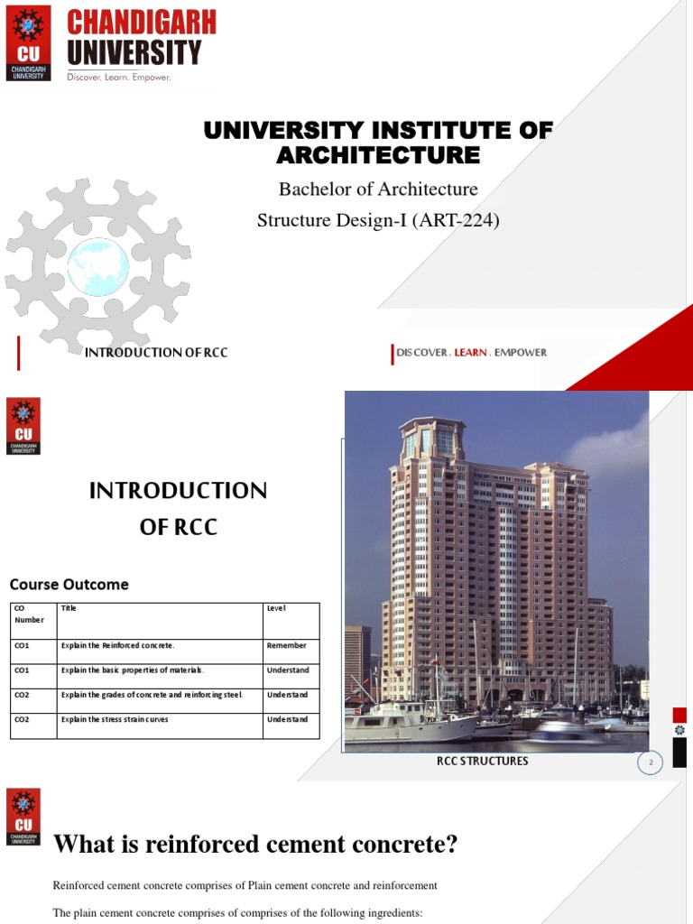 Introduction To RCC | PDF | Beam (Structure) | Concrete